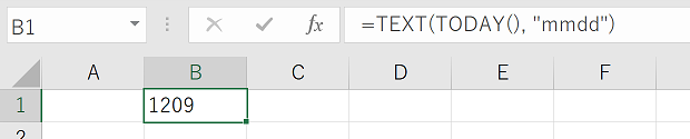Excel TEXT TODAY mmdd Excel 