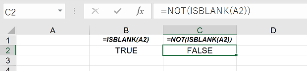 ISBLANK Excel 